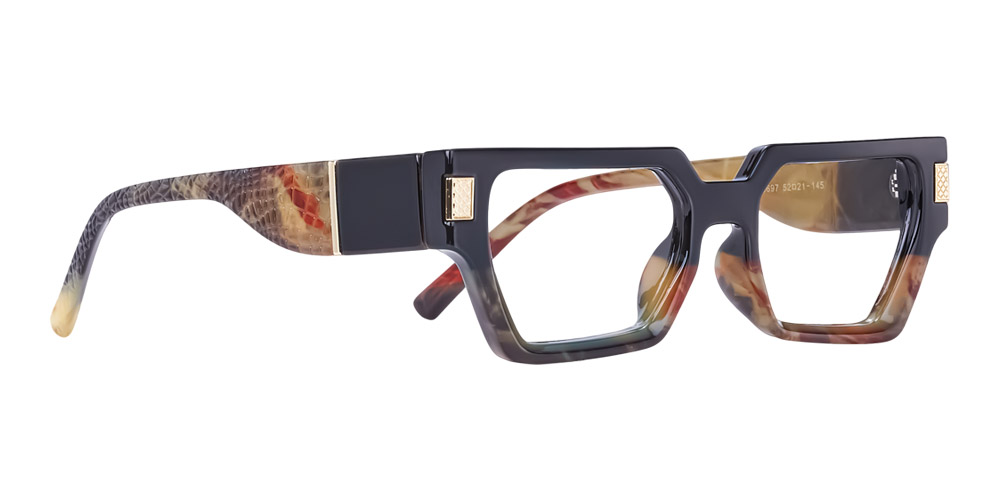 Manson plastic trendy rectangle glasses for women and men