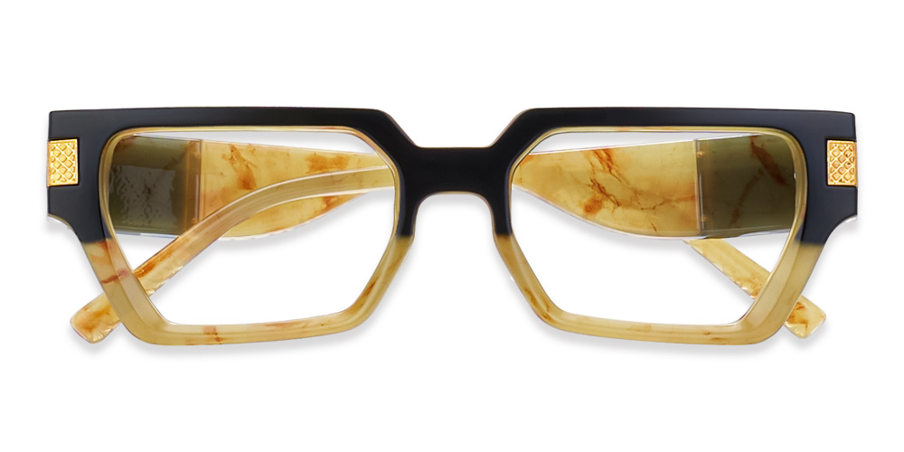 Manson plastic trendy rectangle glasses for women and men