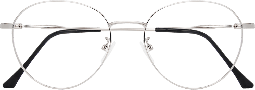 Drop metal round office eyeglasses for women and men