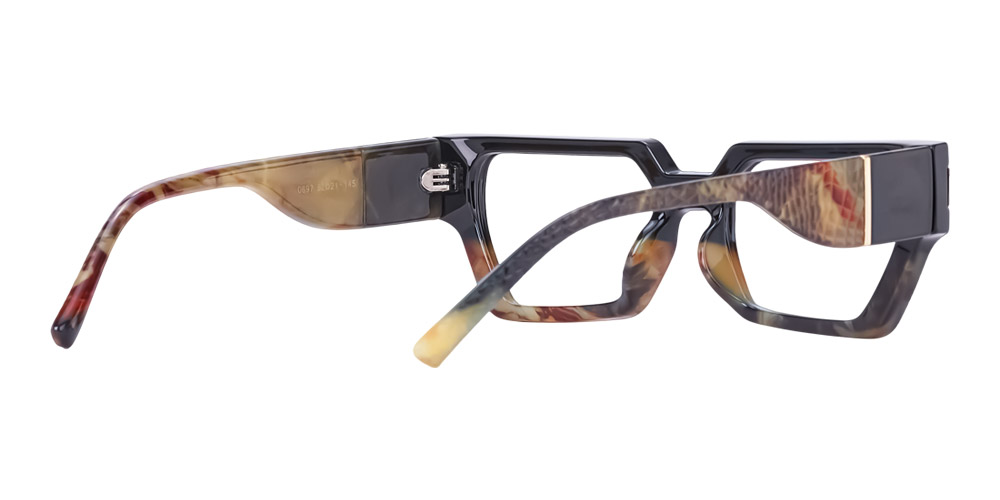 Manson plastic trendy rectangle glasses for women and men